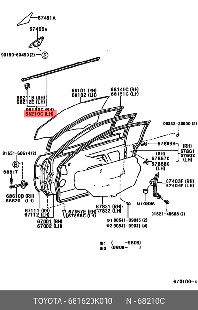 toyota 681620k010 online kaufen | eBay