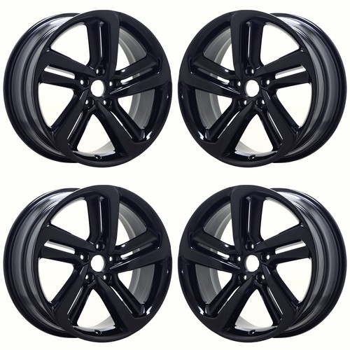 19" Honda Accord Gloss Black wheels rims Factory OEM set 64127 EXCHANGE ...