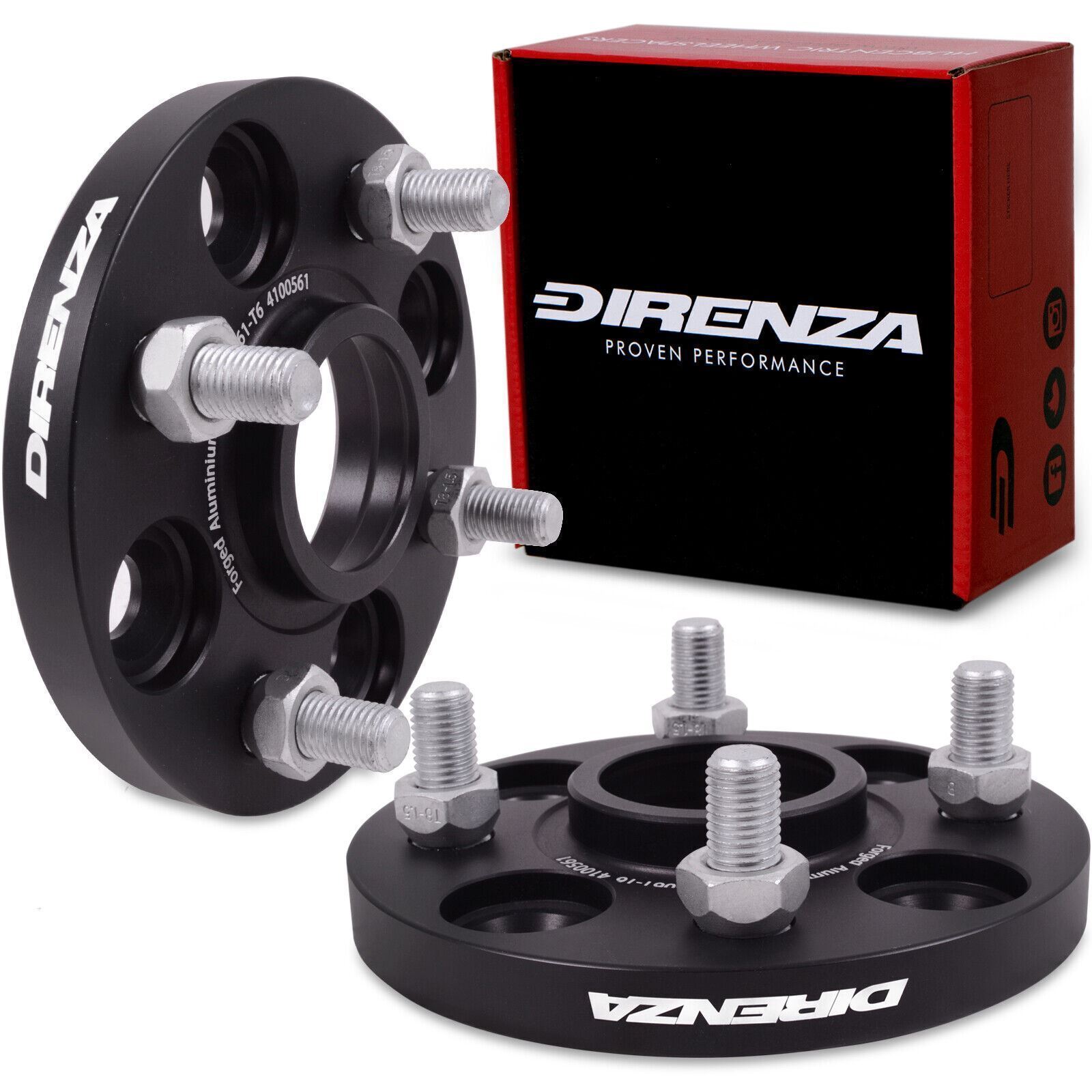 DIRENZA 4x100 15mm HUBCENTRIC WHEEL SPACERS FOR MINI COOPER S / ONE R50 ...