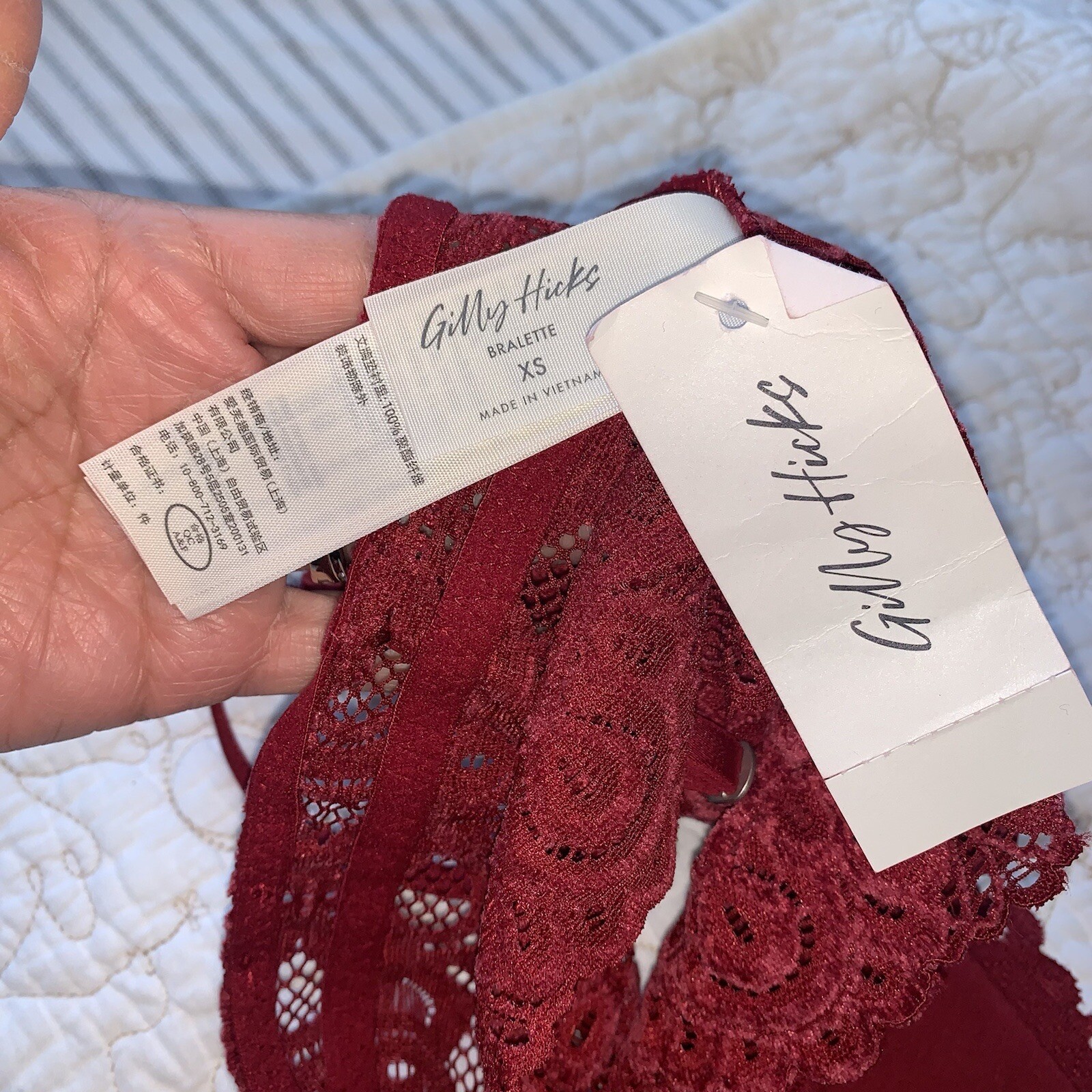 NWT HOLLISTER WOMENS GILLY HICKS LIGHTLY LINED DEMI BRALETTE SIZE XS | eBay