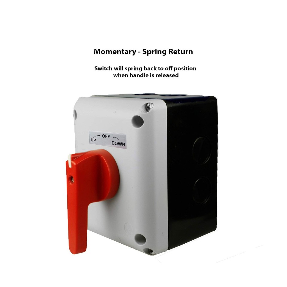 ASI Boat Lift Switch, Single Phase, Momentary (Spring Return) - for 1HP ...