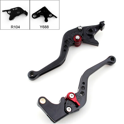 Short Brake Clutch Levers For Yamaha YZF R6 05-14 YZF R1 04-08 R6S ...