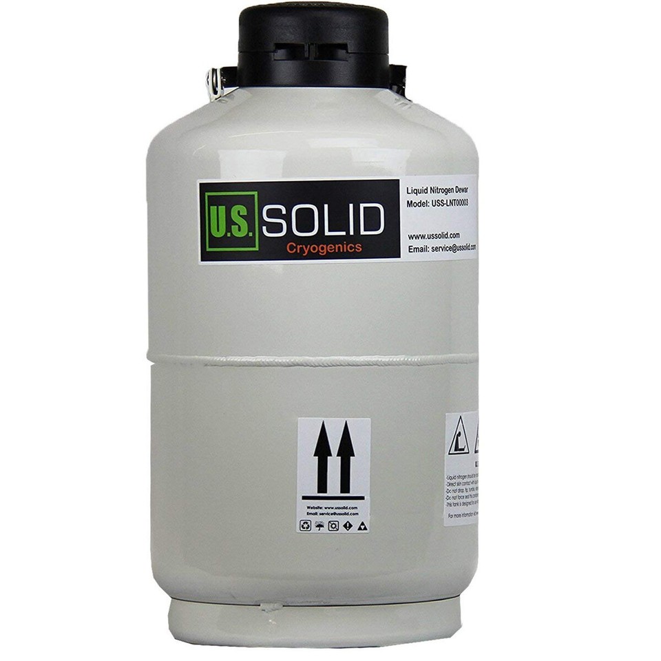 U.S. Solid 10L Cryogenic Container Liquid Nitrogen LN2 Tank | eBay