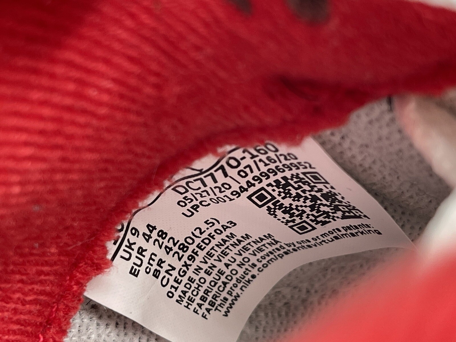 Nike Air Jordan Retro 4 Fire Red 2020 Size 10 Authentic Basketball ...