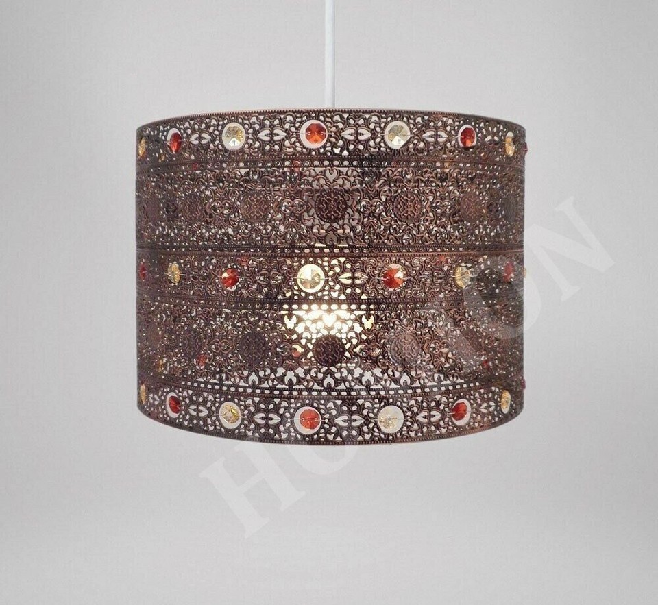 Easy Fit Sparkly Ceiling Pendant Light Shade Fitting Modern Decoration ...