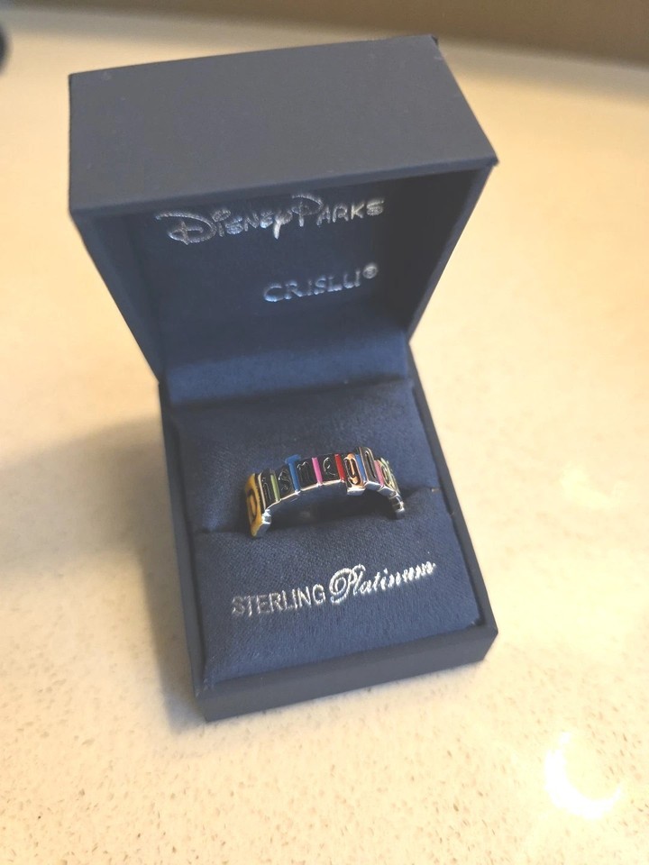 Disney Parks Crislu Disneyland Marquee Ring Size 12 Lifetime Warranty ...