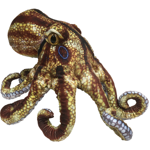 Realistic Octopus Plush Stuffed Animal - 10" Soft Ocean Creature Toy ...