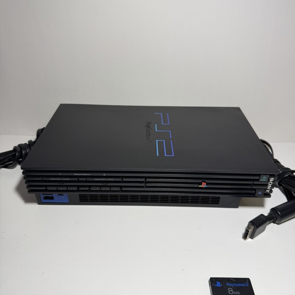 Sony PlayStation 2 PS2 FAT Console SCPH-39001 W/ Controller, Memory ...