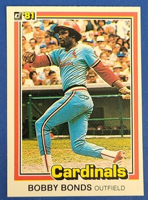 1981 Donruss #71 Bobby Bonds St. Louis Cardinals Baseball Card C2 | eBay