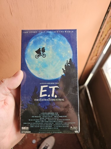 ET The Movie VHS Sealed Green Flap Spielberg MCA Vintage | eBay