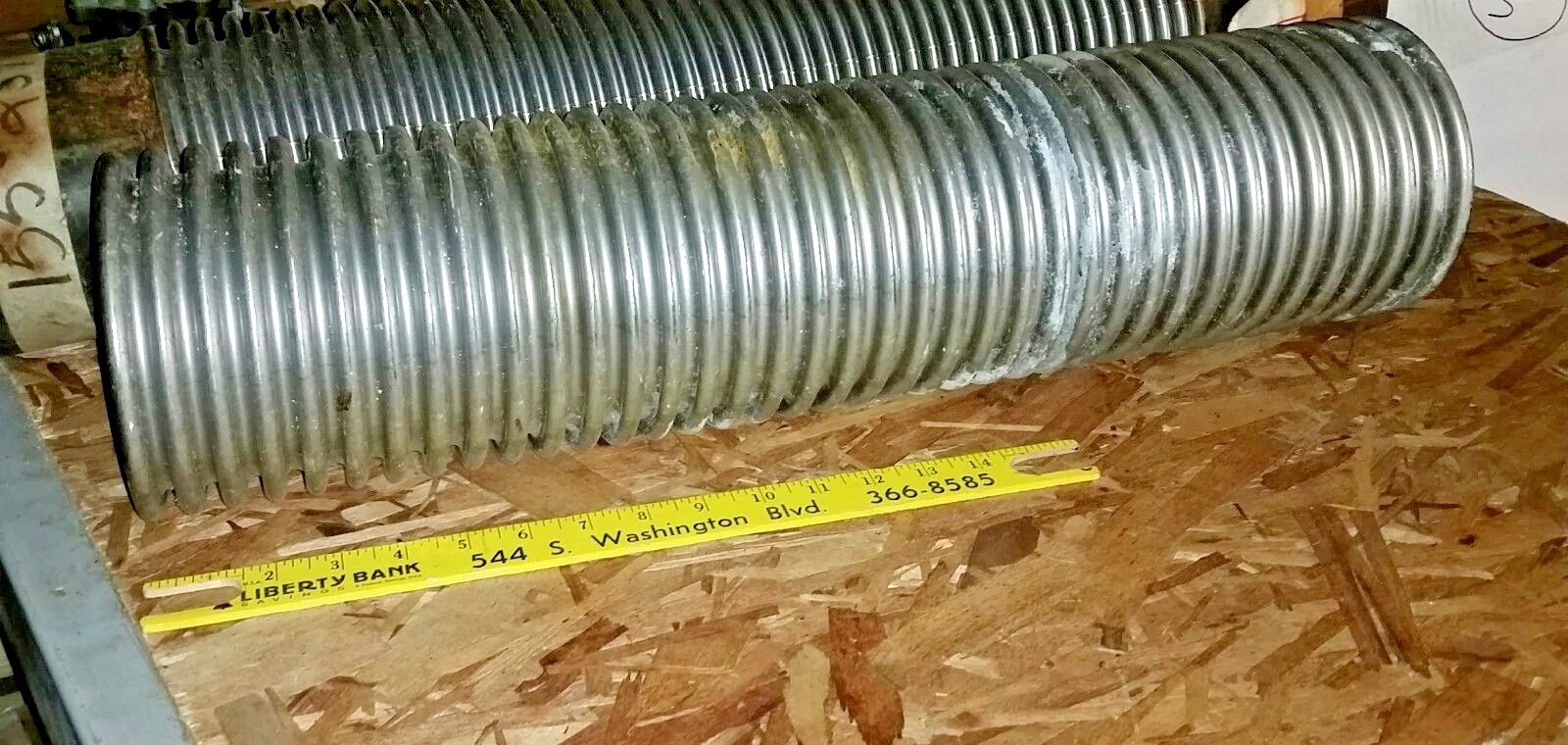 ONAN STAINLESS FLEX EXHAUST or INTAKE PIPE RIBBED FLEX 24" LONG x 6" OD ...