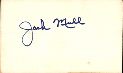 Jack Mull Signed 3x5 Index Card Cut 1969-76 Midland Cubs Phoenix Giants | eBay UK