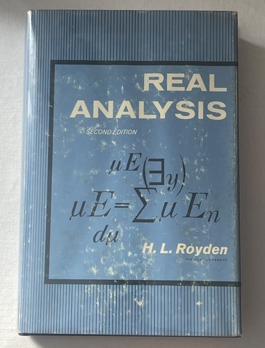 Royden - Real Analysis (2nd edition 1968). | eBay