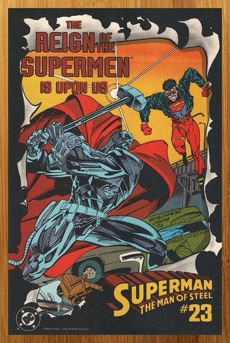 1993 DC Comics Superman The Man of Steel Print Ad/Poster Superboy Promo ...