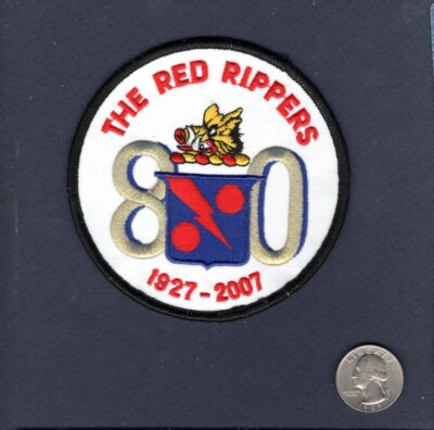 Original VFA-11 VF-11 RED RIPPERS 80th ANNIVERSARY 2007 US Navy ...
