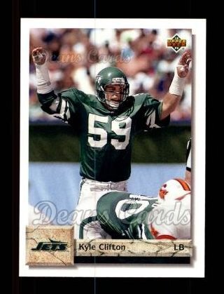 1992 Upper Deck #204 Kyle Clifton Jets TCU 8 - NM/MT | eBay