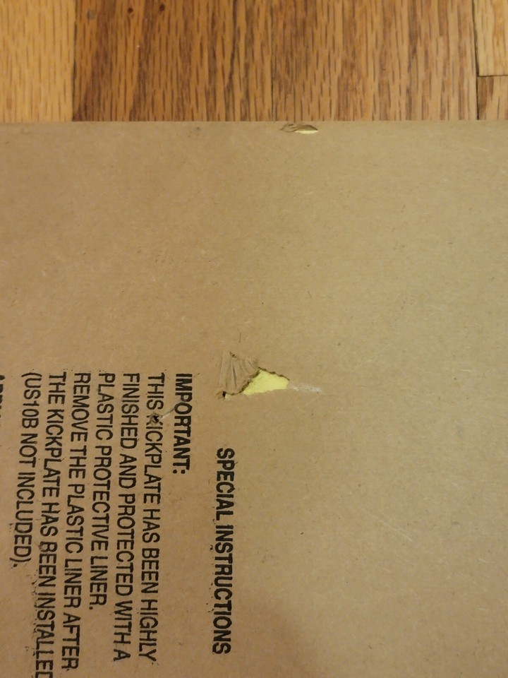 Hager 051950 190S 8 X 34 US3 605 Brass Door Protection Plate Kick Plate ...