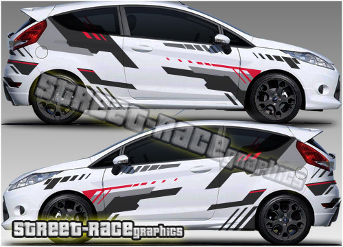 Ford Fiesta RALLY 008A racing decals stickers graphics vinyl | eBay