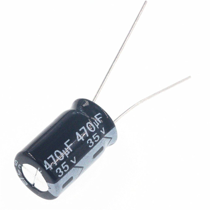 10PCS 470uF 35V 470MFD 35Volt Electrolytic Capacitor 8mm×12mm | eBay