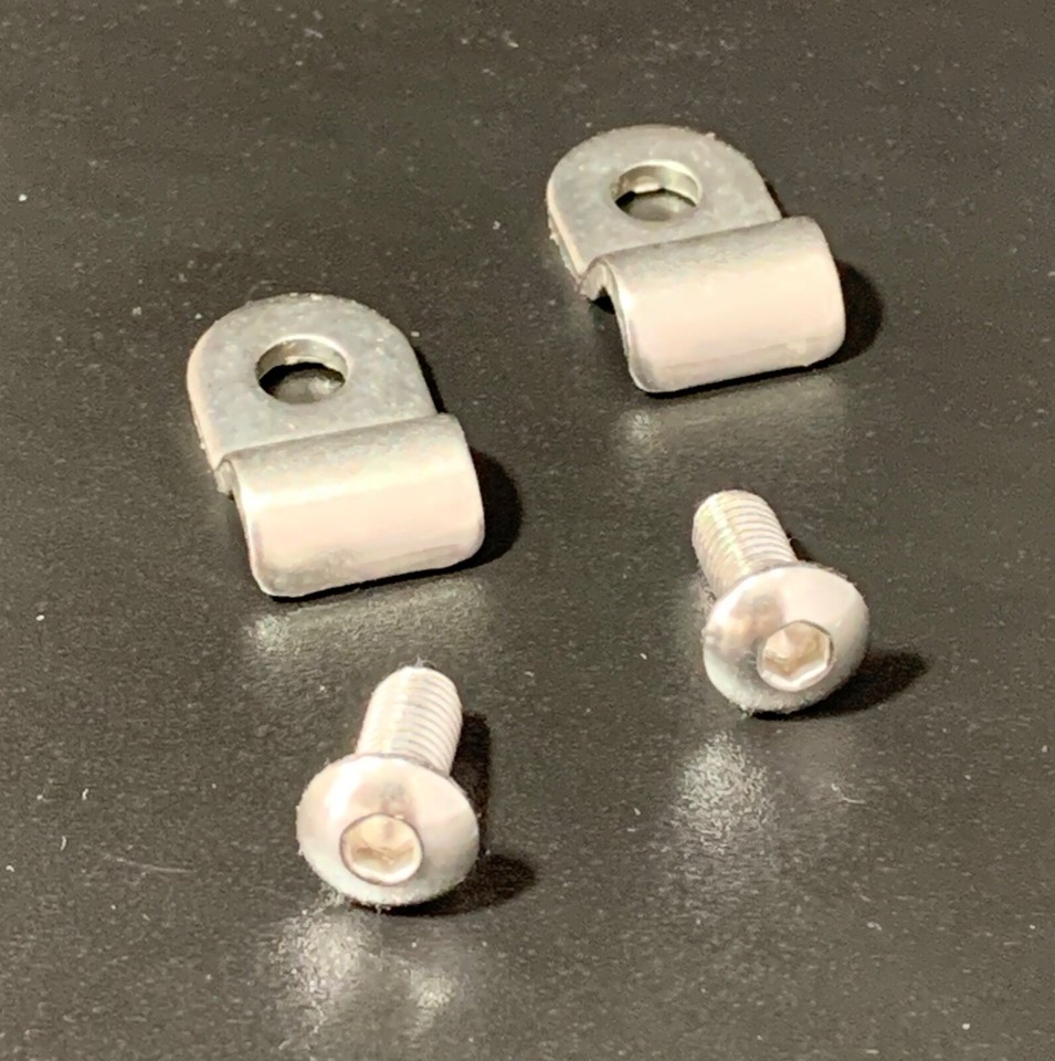 3/16" Stainless Steel 48pc Brake Line Clamp & Screw Street Rod Custom ...