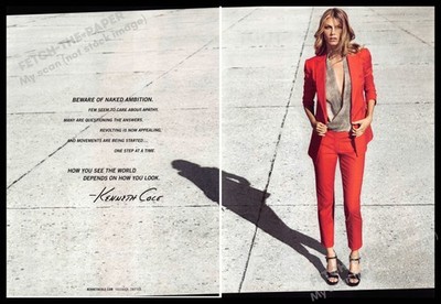 Kenneth Cole 2010s Print Advertisement (2 page) 2012 Legs "One step at ...