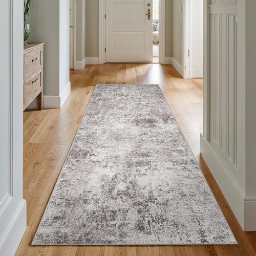3x7 Runner Rug for Hallway Kitchen:Abstract Non Slip Washable Floor Mat ...