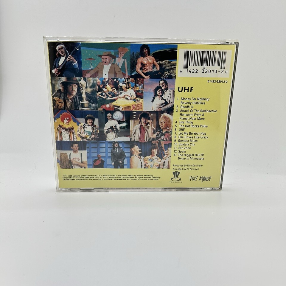 UHF Soundtrack & Other Stuff Weird Al Yankovic CD Case & Inlay Only ...