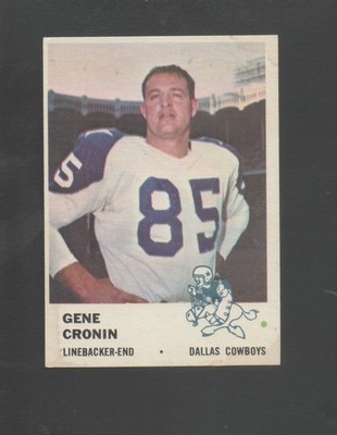 1961 Fleer Football Card #47 Gene Cronin-Dallas Cowboys Ex Mint Card | eBay