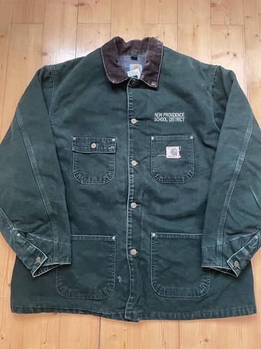 Carhartt chore jacket in dark khaki green size XL C02 SPC vintage 2006 ...