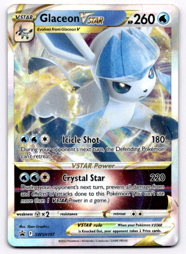 Glaceon VSTAR SWSH: Sword & Shield Promo Cards - Pokemon HP SWSH197 | eBay