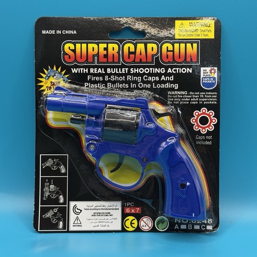 Super Cap Toy Revolver Gun - 8 Shot Ring Caps Pistol Handgun for Kids ...