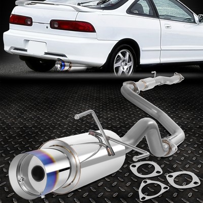 FOR 94-01 ACURA INTEGRA GS-R TYPE-R 4.5"BURNT MUFFLER TIP CATBACK ...