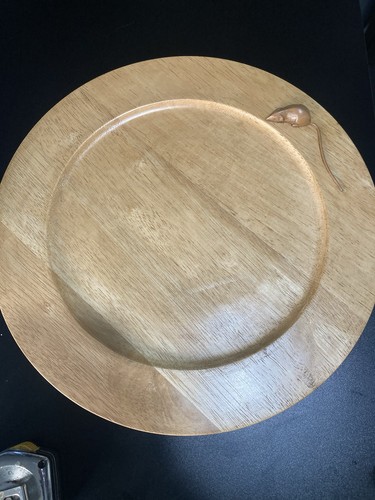 Mouseman Style 14” Diameter Bread/cheese/fruit Board | eBay UK