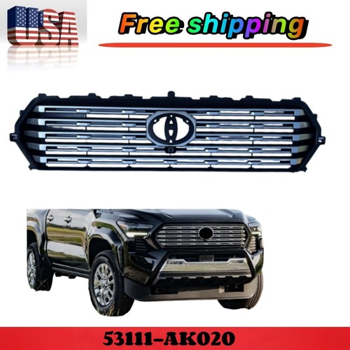 Front Grille Grill With Chrome Trim For Toyota Tacoma 2024-2025 53111 ...