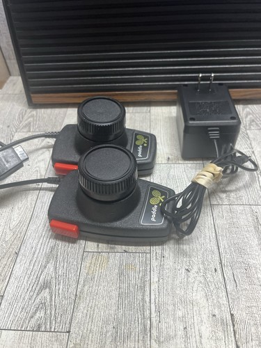 VINTAGE ATARI CX2600 CONSOLE with POWER SUPPLY, GAMES AND ACCESSORIES ...