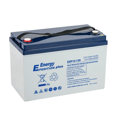 12V 130AH EXPEDITION PLUS DEEP CYCLE AGM BOAT BATTERY (EXP12-130) | eBay UK