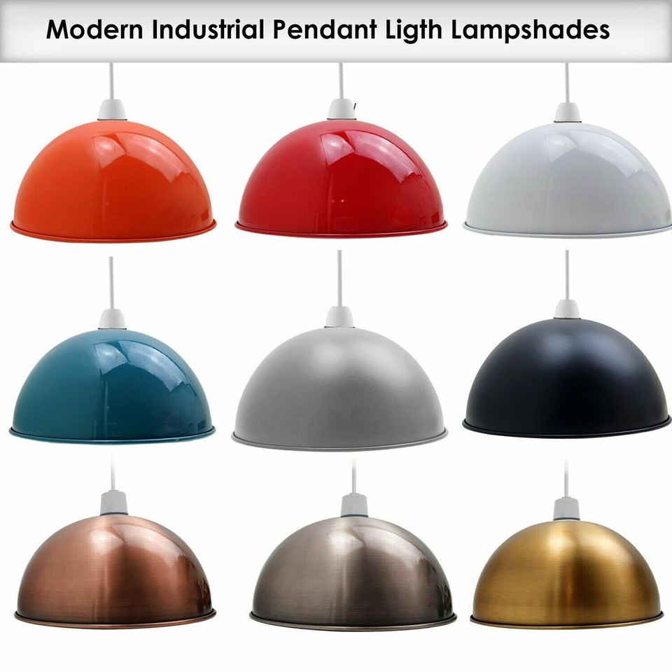 LEDSONE Vintage Lampshade Ceiling Light Shade Easy Fit Pendant Metal ...