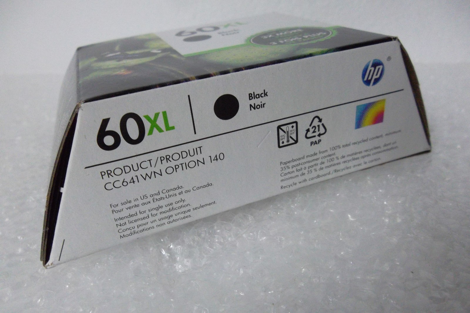 HP 60XL Black / Tri-color Ink Cartridges F2480 C4680 D2660 CC641WN ...