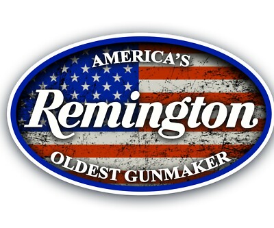 REMINGTON Gun Logo Vinyl Sticker Decal US Flag **FREE SHIPPING** | eBay