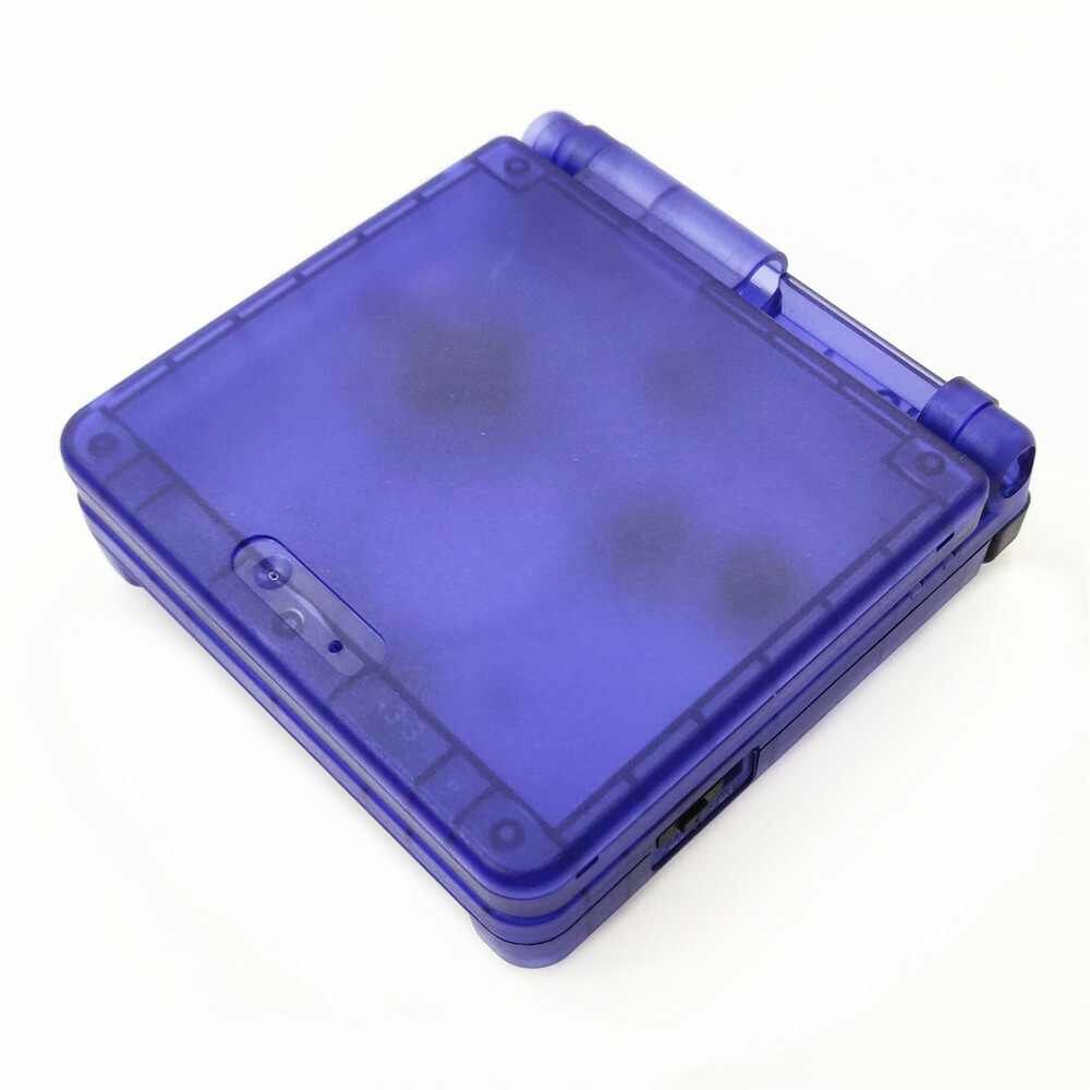 Transparent Blue Clear Shell Housing Case For Game Boy Advance SP GBA ...