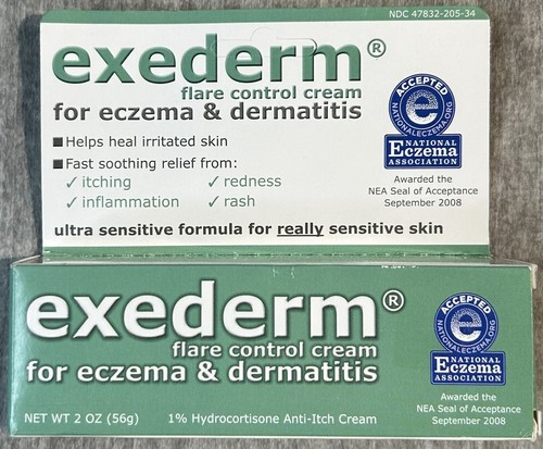 Exederm Flare Control Cream For Eczema & Dermatitis 2oz. - EXP 7/24 ...