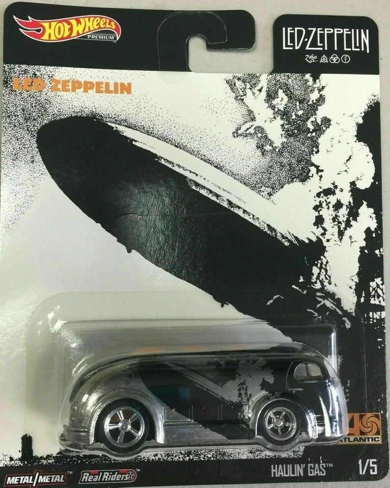 HOT WHEELS LED ZEPPELIN 2020 POP CULTURE COMPLETE 5 CAR SET -ROCK n ...