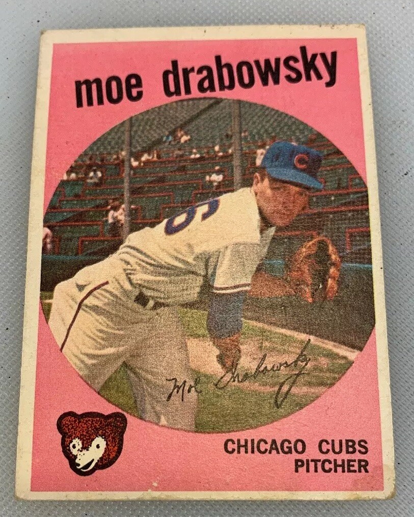 1959 Topps # 407 Moe Drabowsky Baseball Card Chicago Cubs | eBay
