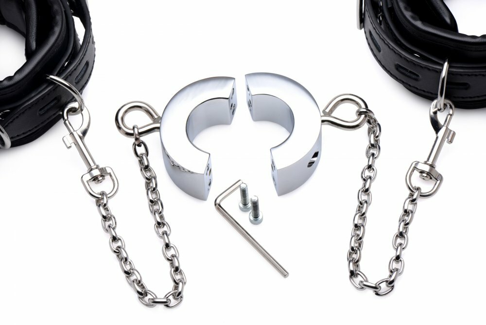 Hells Tether Ball Stretcher Humbler Master Slave BDSM Ankle Cuffs Gimp ...