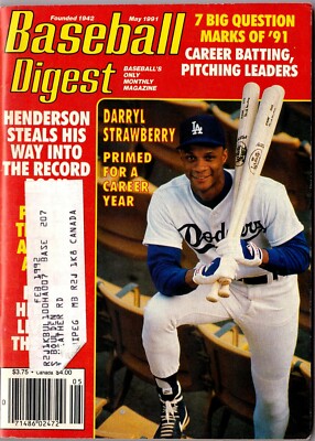Baseball Digest Magazine May 1991 Cover: Darryl Strawberry jmc | eBay