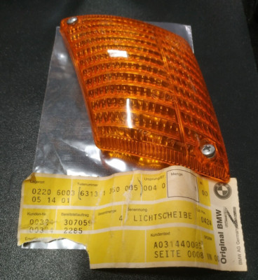 BMW E3 turn signal lens left Euro !NEW! GENUINE 63131350005 | eBay