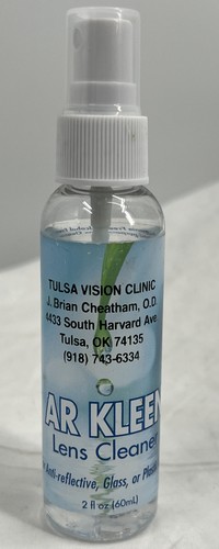 Anti Reflective AR Kleen Eyeglass Lens Cleaner Spray 2 oz. (60 ml) Bulk ...