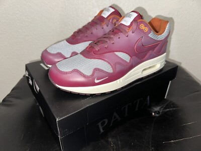 Nike Air Max 1 / Patta "WAVES MAROON" 2021 - Size 10 - DO9549 001 ...