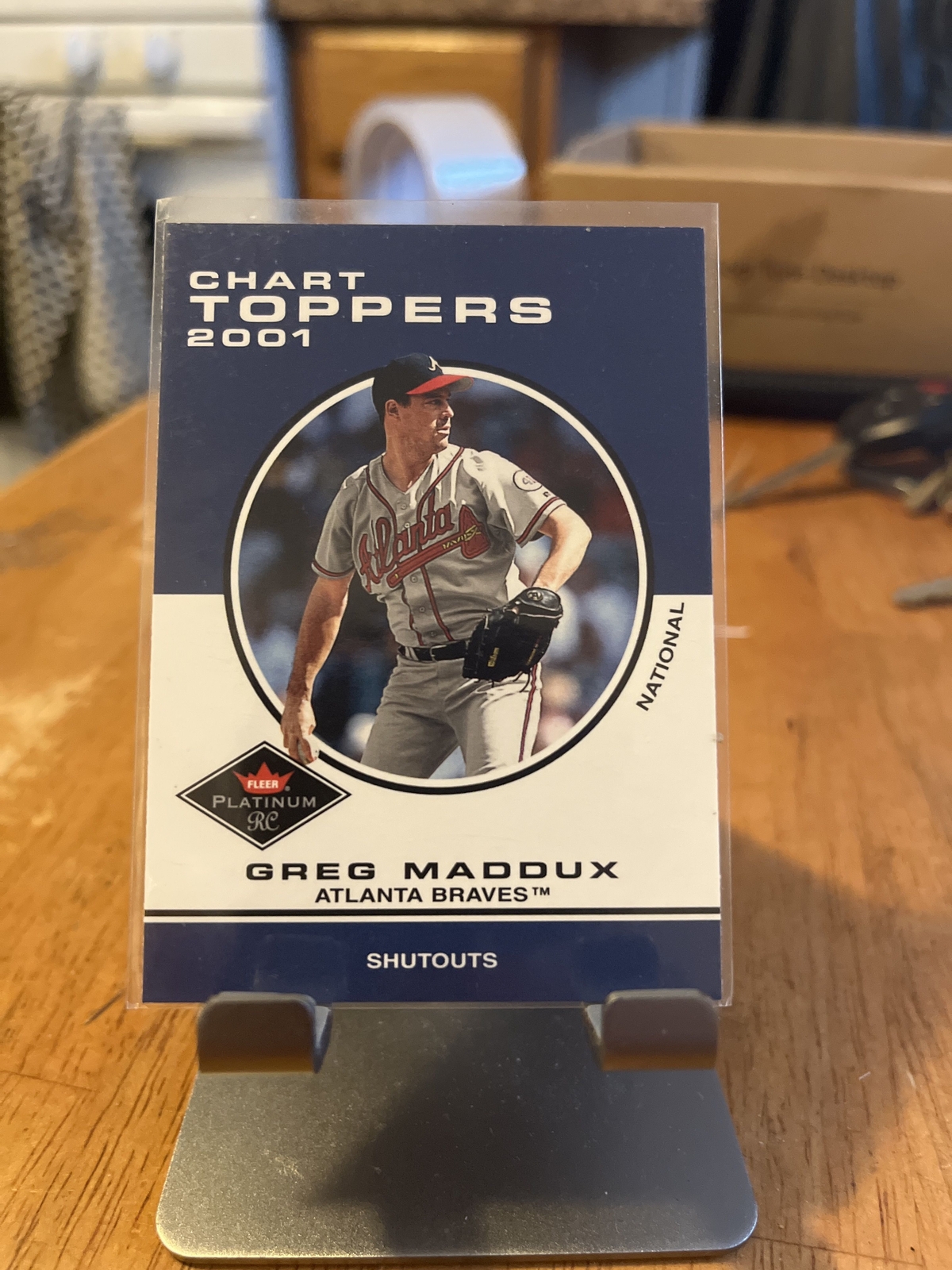 2001 Fleer Platinum Greg Maddux 411 Chart Toppers ATL HOF | eBay