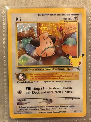 Pokèmon: Pii (CEL NG 20) DE [O1B1] | eBay.de